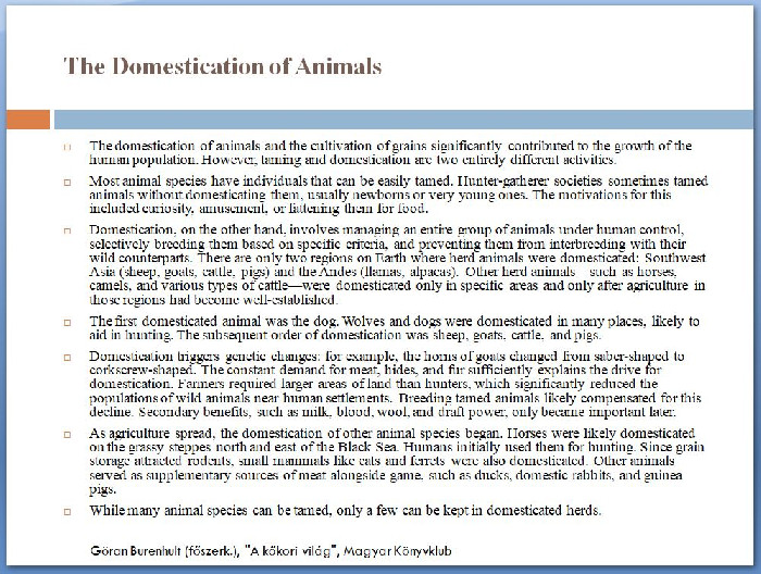The Domestication of Animals :: Szemlélek