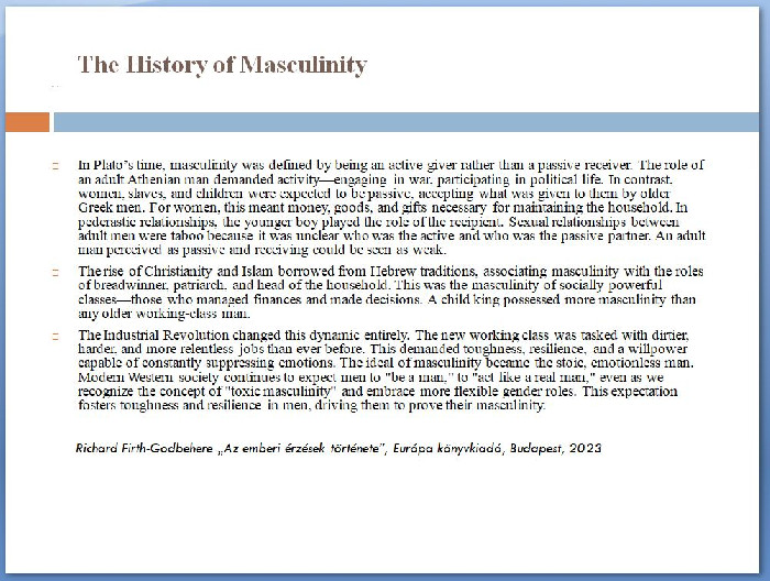 The History of Masculinity :: Szemlélek