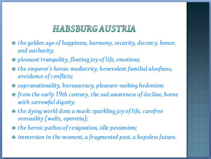 The Habsburg Myth in Modern Austrian (C.Magris) :: Szemlélek